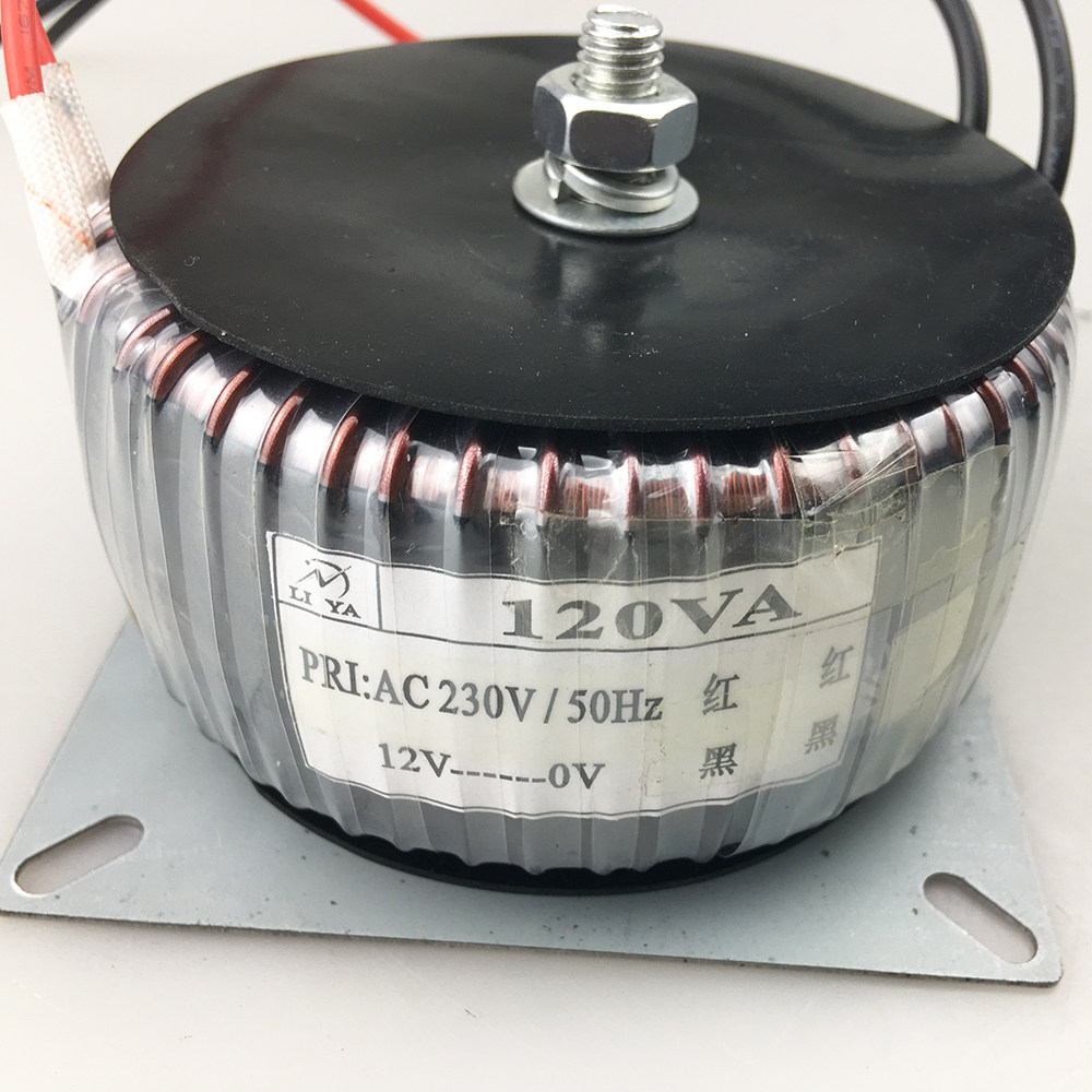 120W环形变压器230V转12V/设备电源牛配件单相干式隔离足功率纯铜_虎窝淘