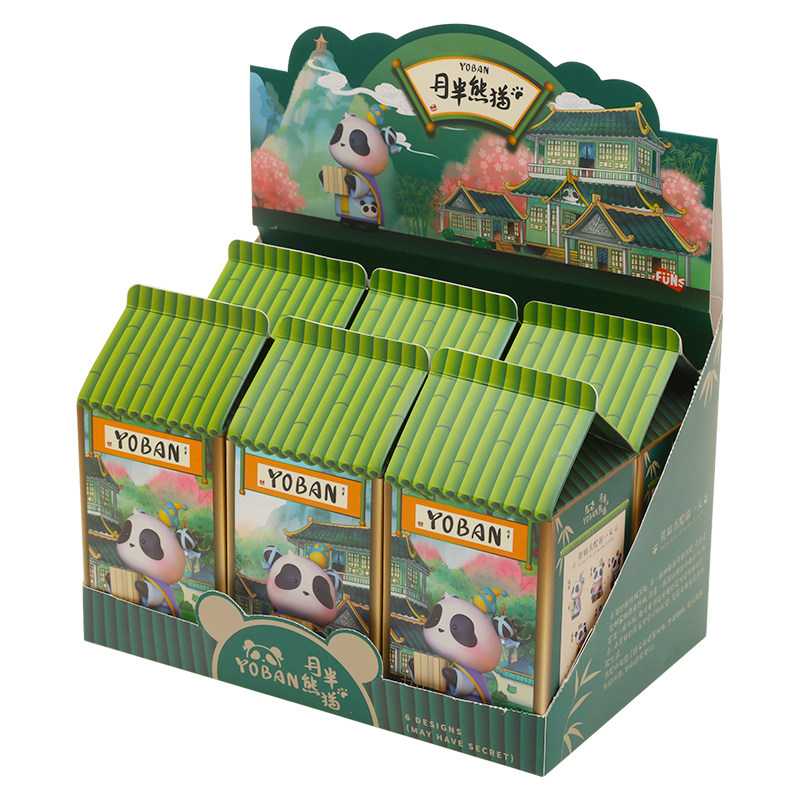 晨光YOBAN月半熊猫盲盒潮流手办玩具公仔潮玩摆件_虎窝淘