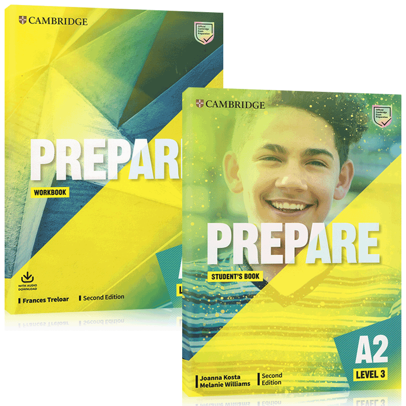 进口原版剑桥中学英语教材Prepare Level 3学生书+练习册+音频 A2 KET考试书_虎窝淘