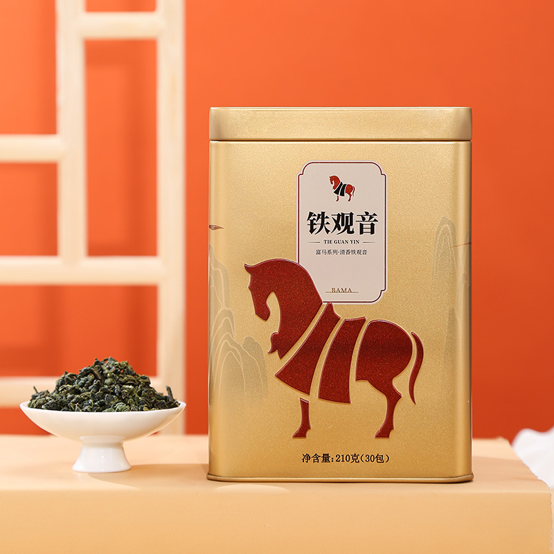 【直播间专享秒杀】八马茶叶安溪铁观音清香型罐装210g（30包）_虎窝淘