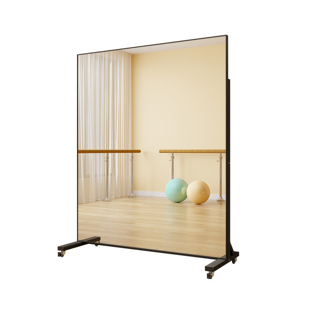 Movable dance mirror extra large full-length mirror home dressing dance ...