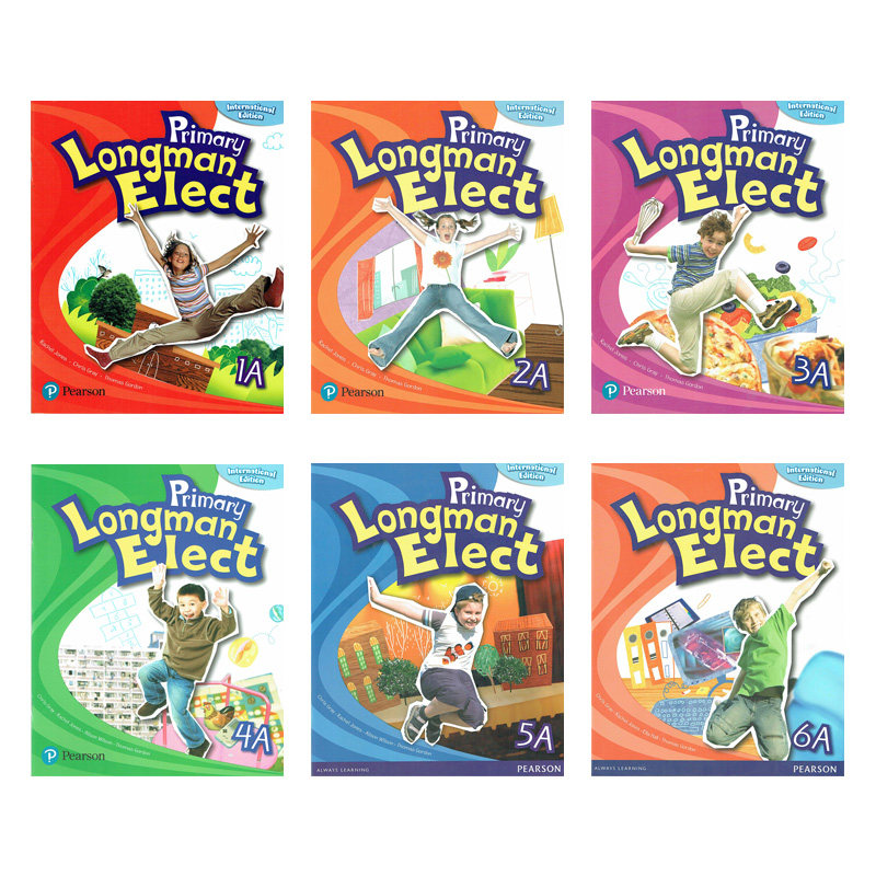 原版培生香港朗文小学英语教材Primary Longman Elect 5A学生书+4本练习册全套含课本语法听力阅读 Workbook练习册套装_虎窝淘
