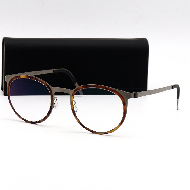 正品姜文同款复古圆形LINDBERG眼镜男女9704林德伯格镜架眼镜框_虎窝淘