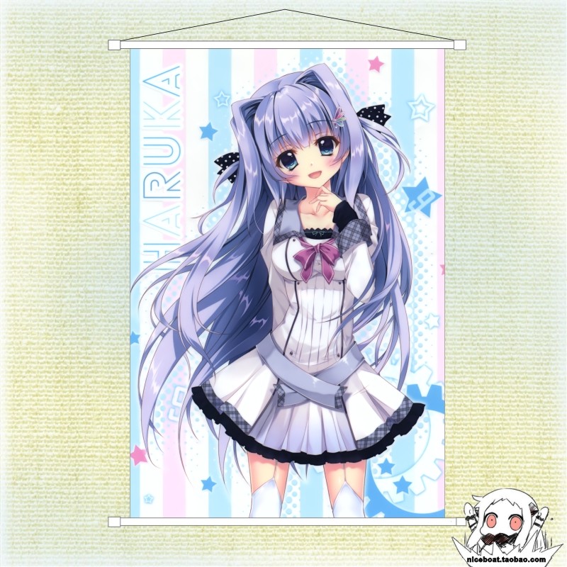 9nine九个九日九色九条都香坂春风动漫挂画周边挂轴卷轴礼物定制_虎窝淘