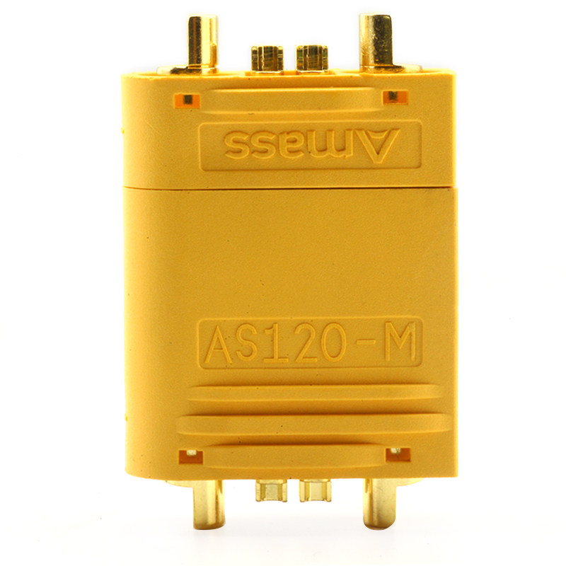 艾迈斯Amass AS120插头航模无人机穿越机植保机锂电池防打火插头_虎窝淘