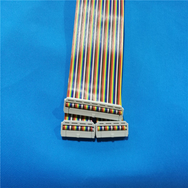 64PIN灰排线一分二转2个32P排线工业级TR518 ICT测试线64P转34P_虎窝淘