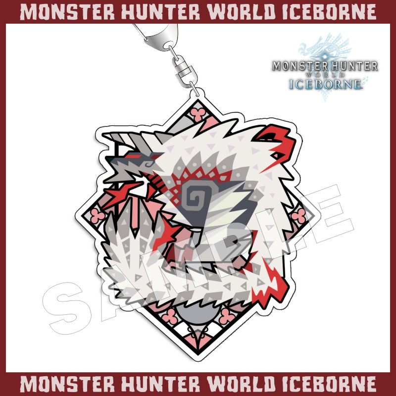 怪物猎人世界周边亚克力MHWI雷狼龙冥灯龙灭灭子金狮子挂件钥匙扣_虎窝淘