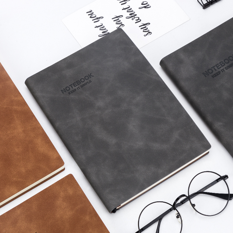 包邮广博A5超厚皮面记事本子商务笔记本 25K 120张单本金丝绒系列_虎窝淘