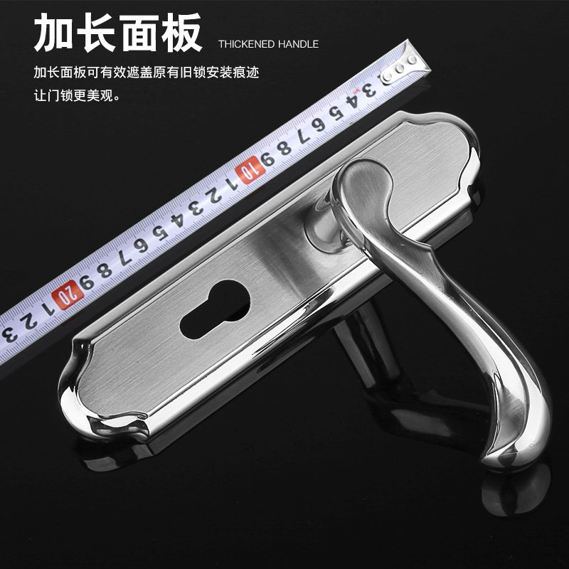 不锈钢房门锁室内卧室门锁静音实木门锁卫生间锁大门锁换锁通用型_虎窝淘