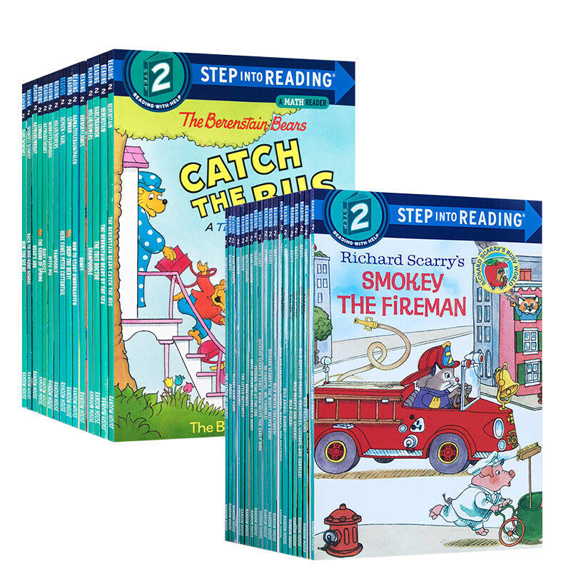 英文原版Step Into Reading Level 2阶全套 84本美国兰登经典分级读物斯凯瑞系列 Richard Scarry儿童兰登 ...