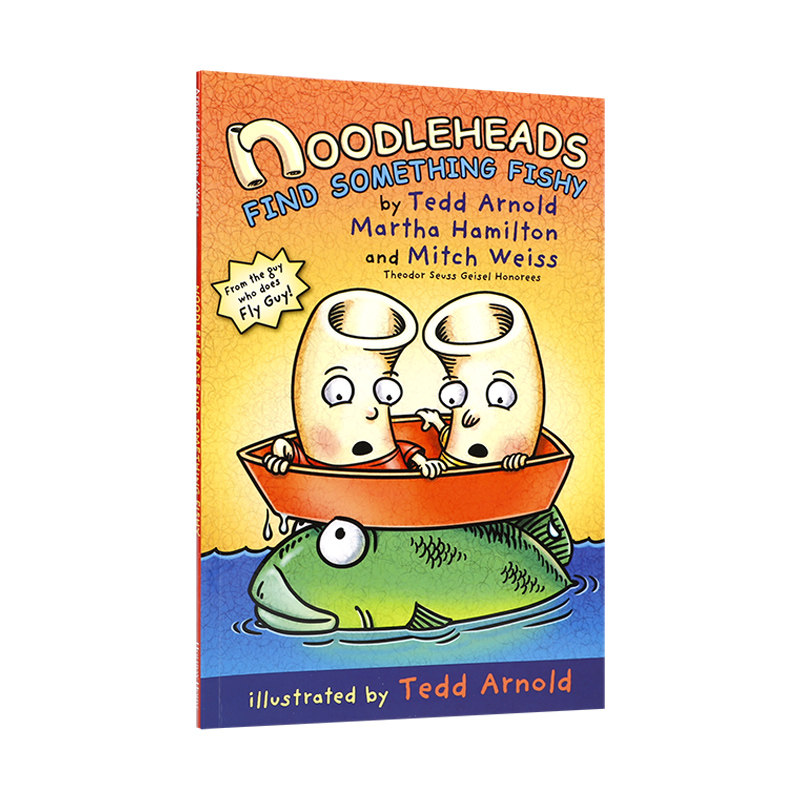 英文原版Noodleheads Find Something Fishy#3通粉兄弟与可疑的鱼儿童英语课外阅读搞笑趣味全彩漫画章节书Fly ...