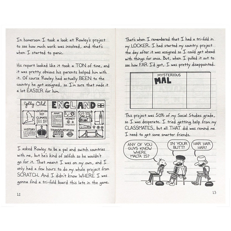英文原版 Diary of a Wimpy Kid 13: The Meltdown小屁孩日记#13 7-12岁儿童章节桥梁书小鬼日记幽默漫画 ...
