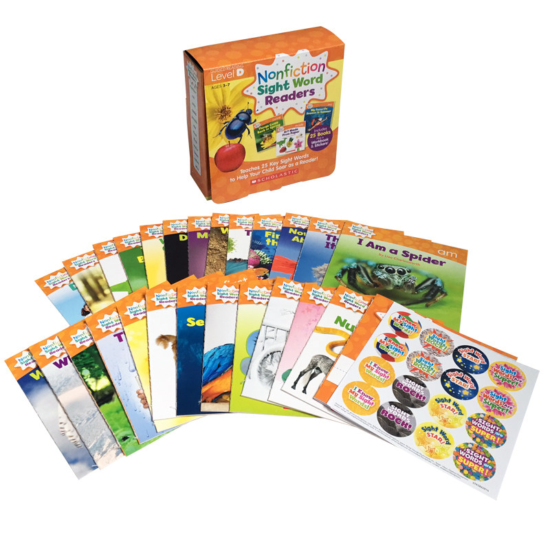 英文原版绘本入门关键词书 Nonfiction Sight Word Readers Level D 25册全套自然拼读学乐出品_虎窝淘