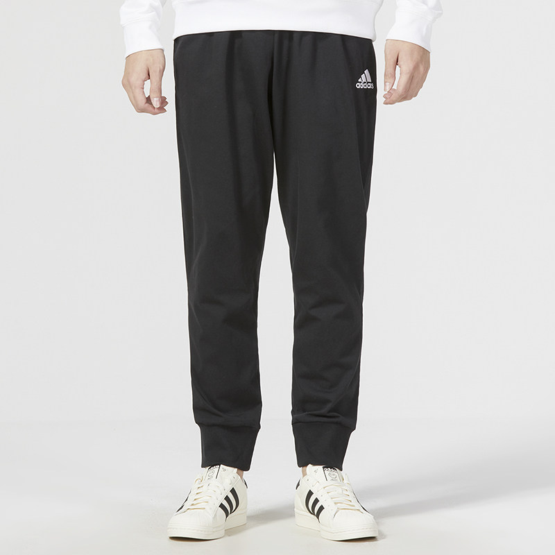 阿迪达斯adidas男裤春季新款跑步训练小脚运动长裤IC9417_虎窝淘