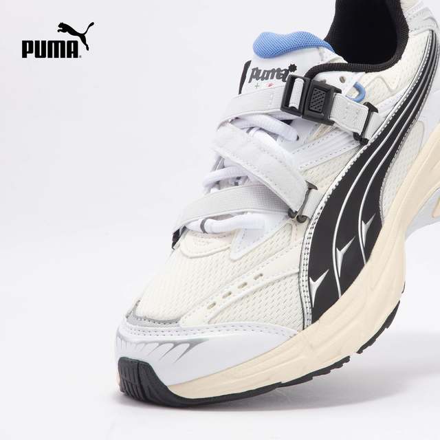PUMA Puma men and women strap design casual shoes retro running shoes ...