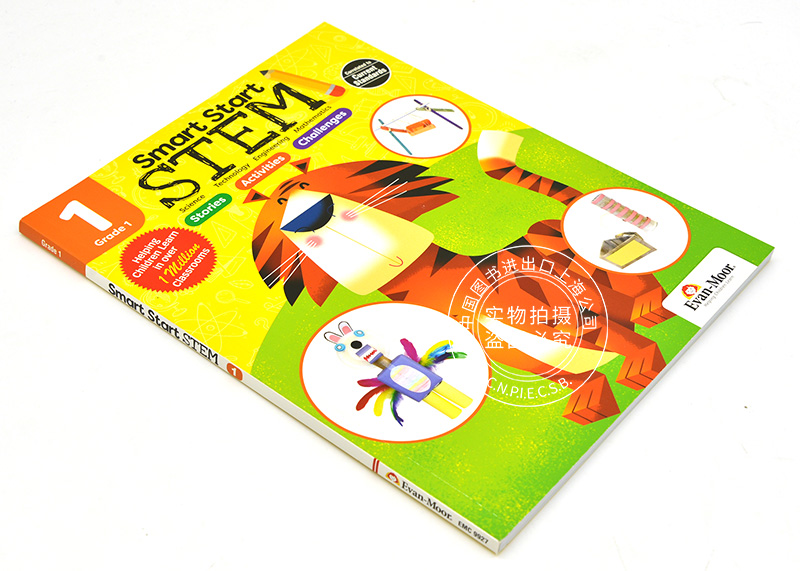 现货 Evan-Moor Smart Start STEM Grade 1聪慧启蒙系列核心素养教育一年级美国加州教辅 evanmoor_虎窝淘