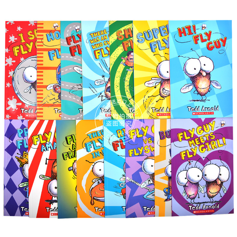 现货 Fly Guy And Buzz苍蝇小子（15册）附CD全彩英语初级简单有趣的桥梁读物_虎窝淘