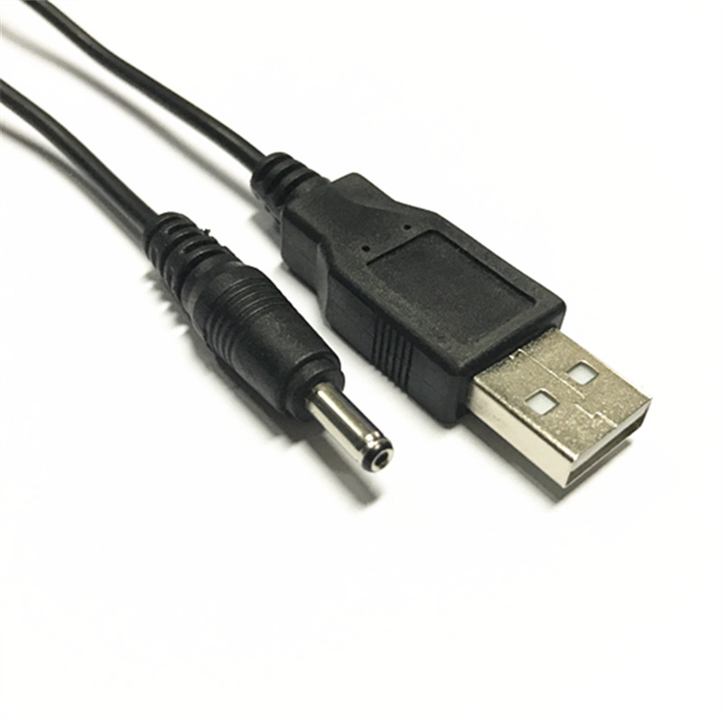 5V电源口USB转DC3.5-1.35mm充电线配机线小圆孔电源线2芯电源线_虎窝淘