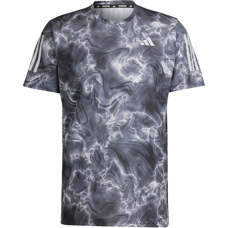 Adidas/阿迪达斯官方正品印花男子跑步运动圆领短袖T恤IB6394_虎窝淘