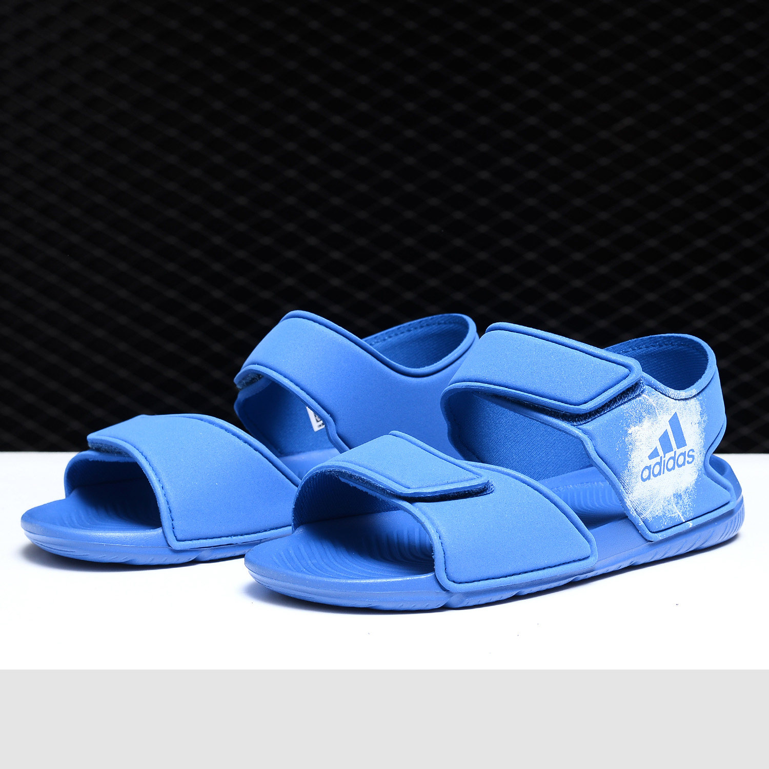 Adidas/阿迪达斯正品AltaSwim儿童魔术贴涉水透气运动凉鞋BA9289_虎窝淘