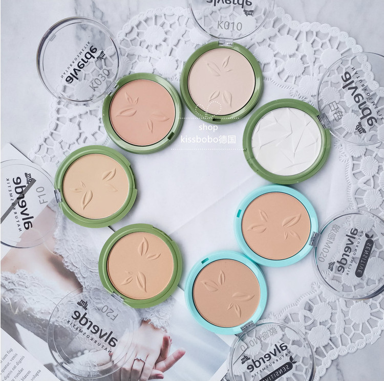 现货德国alverde艾薇德天然有机孕妇儿童植物粉底控油定妆粉饼_虎窝淘