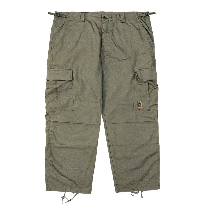 ACUSA HipHop基础长裤素色工装户外美式可调节腰围休闲裤肥大男款_虎窝淘