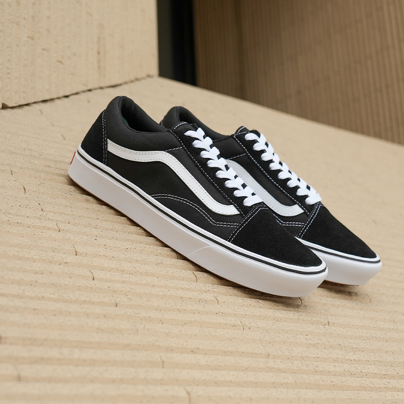 Vans范斯官方升级款ComfyCush Old Skool舒舒服服缓震经典运动鞋_虎窝淘