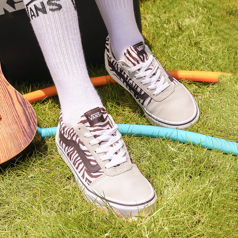 【双11】Vans范斯官方 Ward虎纹印花美式校园风女鞋板鞋 - 价格239