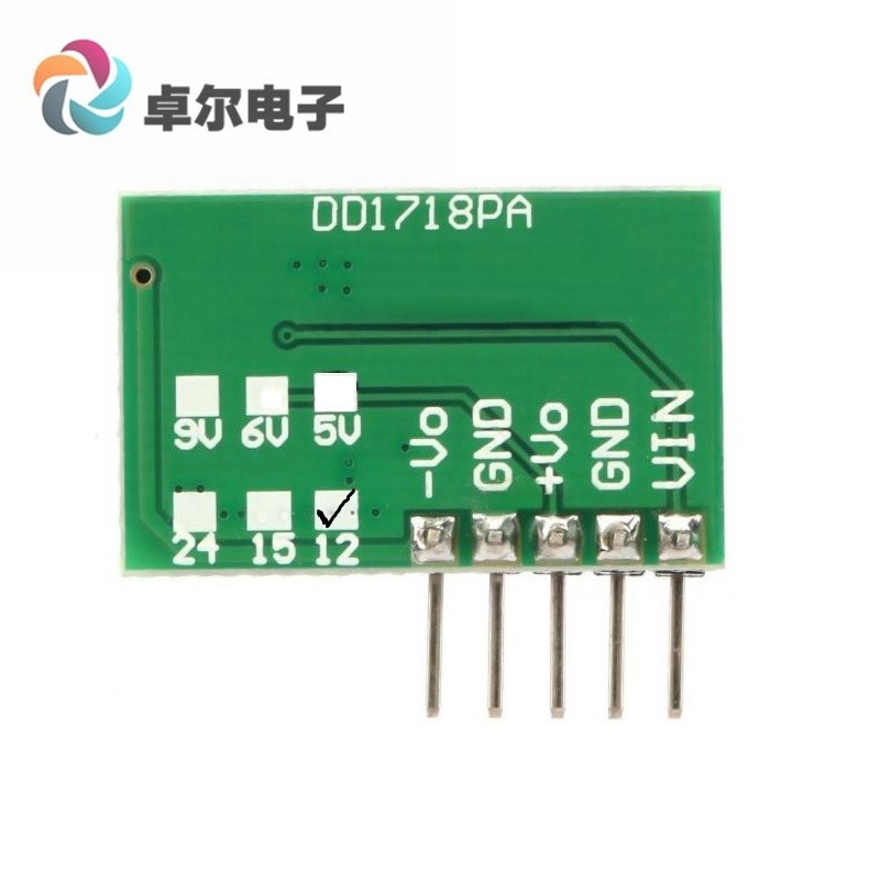 3-18V转正负±12V 升压模块ADC DAC LCD电源 焊接 DD1718PA_虎窝淘