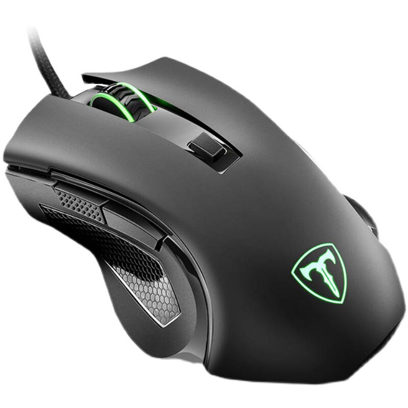 牧马人T19有线鼠标台式机笔记本电脑无线静音无声办公游戏家用USB_虎窝淘