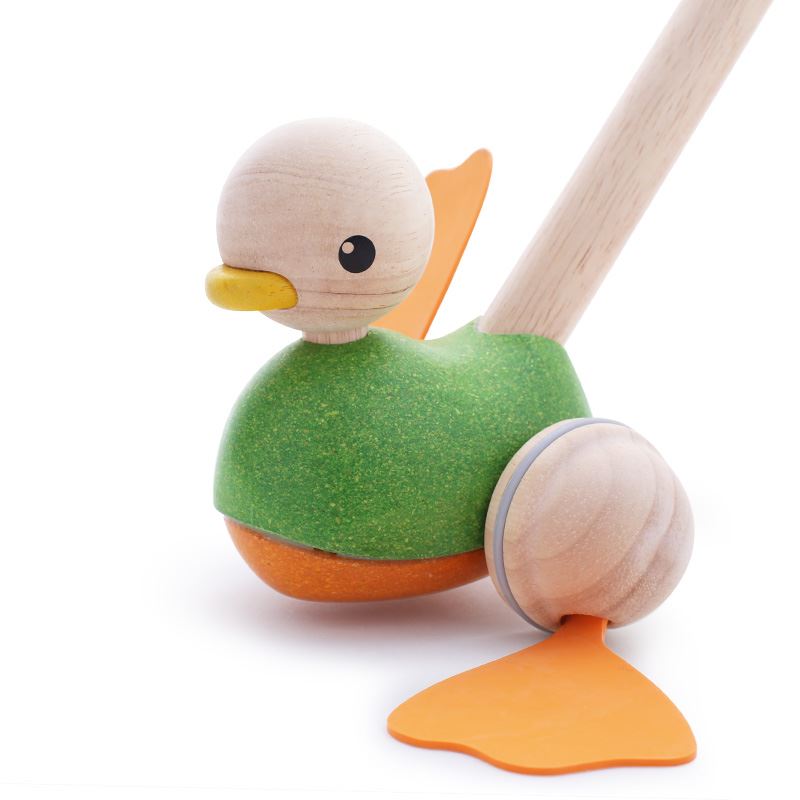 PlanToys婴儿宝宝手推车手推学步玩具儿童单杆推推乐木质1-2岁半_虎窝淘