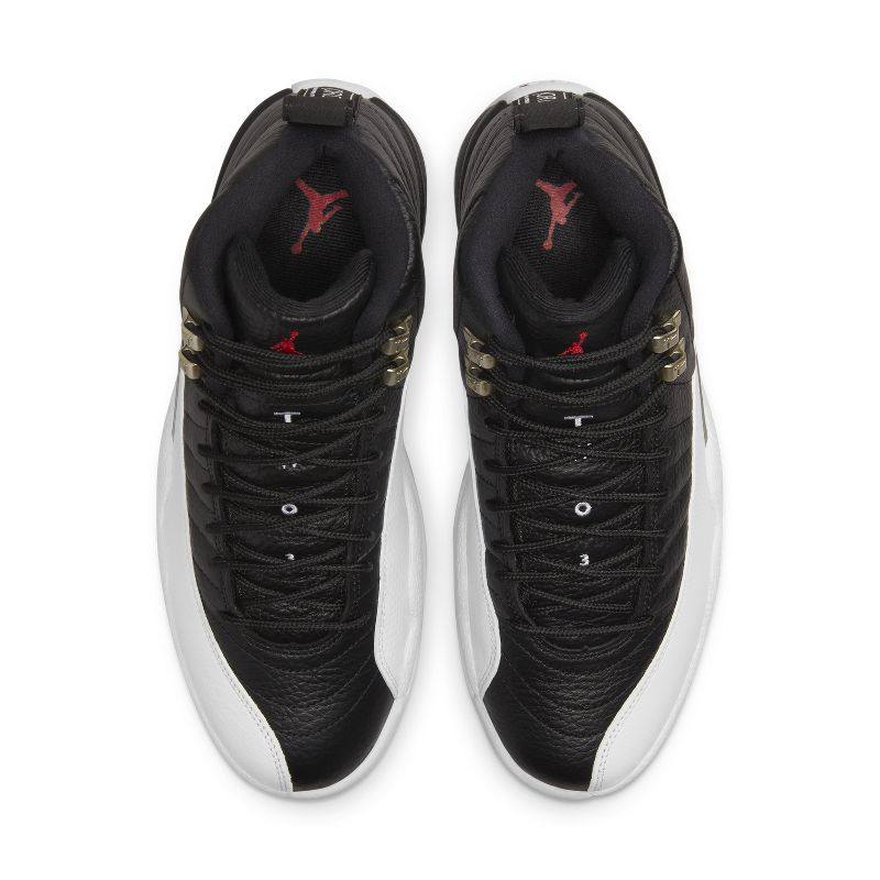 Nike Air Jordan 12 AJ12季后赛男女黑白银扣篮球鞋 CT8013-006_虎窝淘