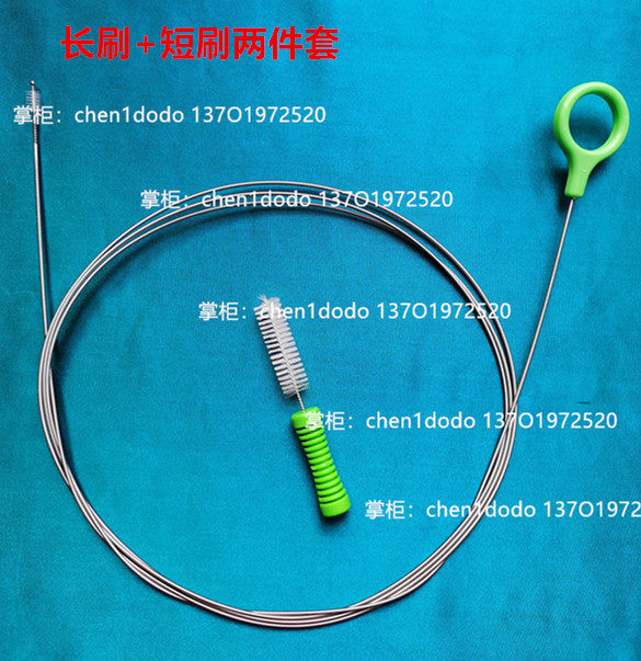 包邮重复使用不锈钢弹簧管刷子支气管镜清洗刷纤支镜清洗BW-15B_虎窝淘