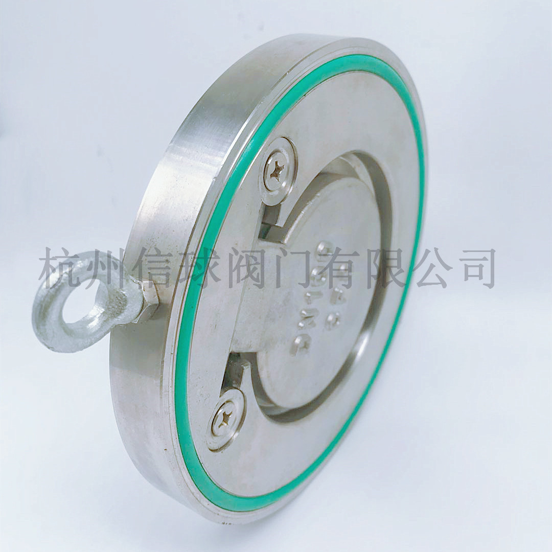 H74X-16P/R不锈钢304/316L高温氟橡胶止回阀对夹式软密封超薄型DN_虎窝淘