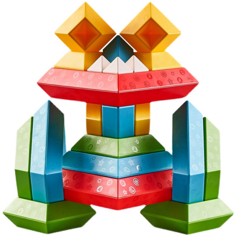 英国nocky纳奇百变积木塔儿童拼装金字塔益智玩具叠叠乐宝宝234岁_虎窝淘