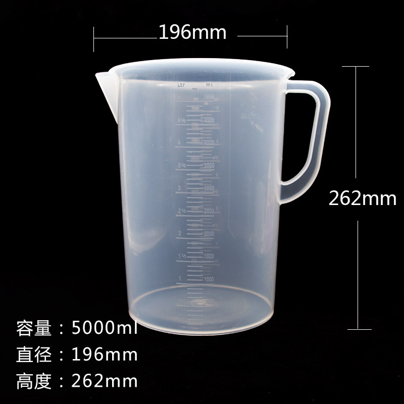 塑料量杯加厚料 100ml 250ml 500ml 1000ml 2000ml 5000ml带刻度_虎窝淘