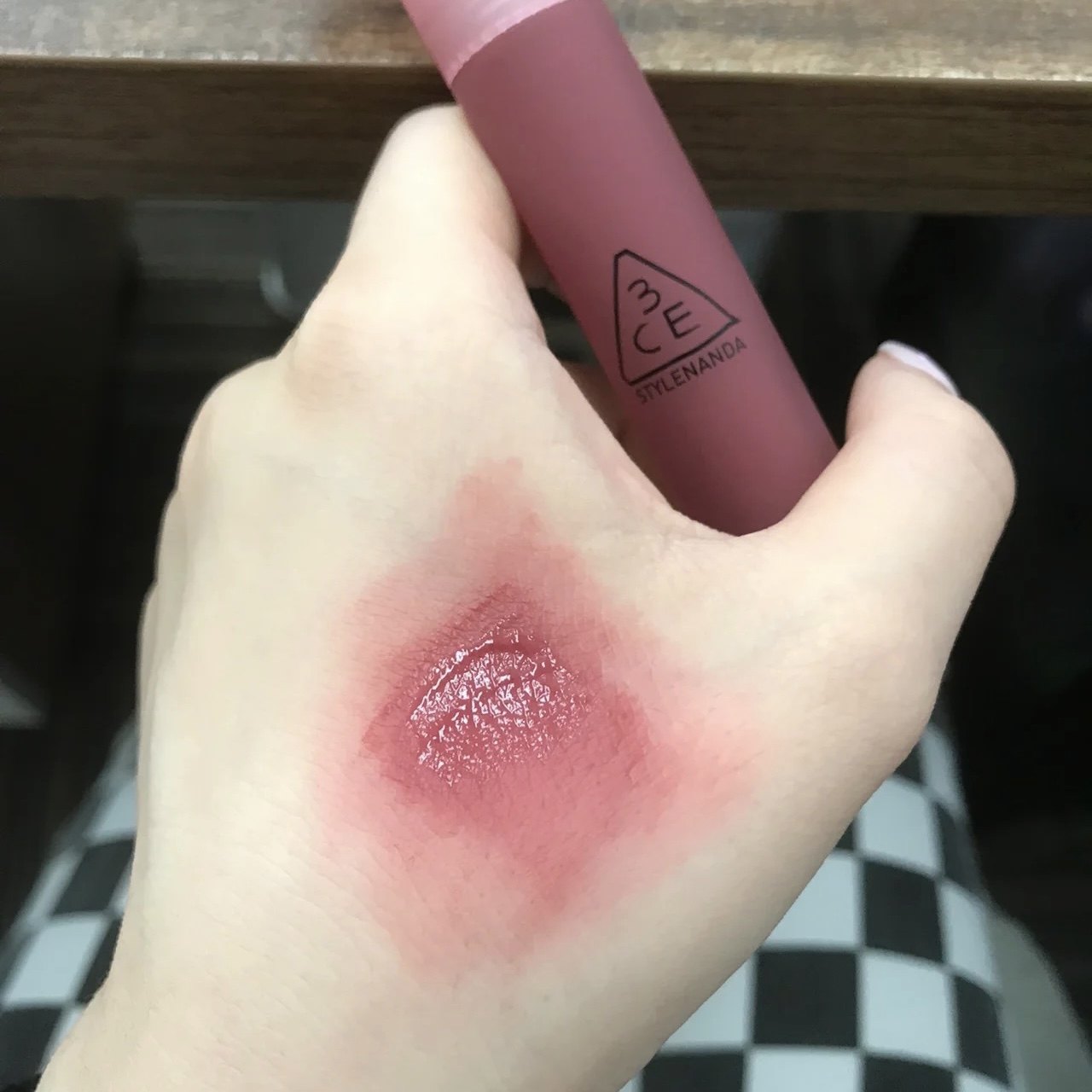 3ce新品水雾唇釉露烟粉白桃玫瑰灰紫持久chasing rose/night talk_虎窝淘