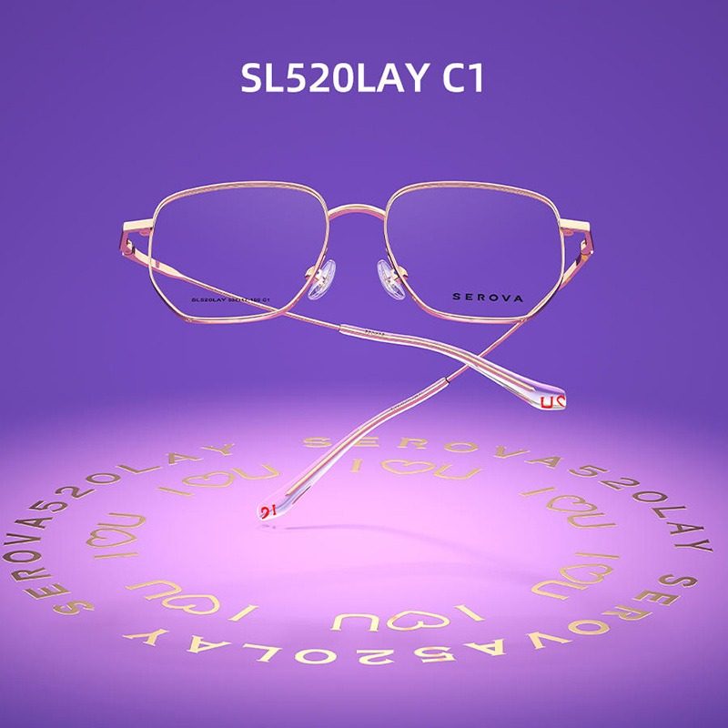 【张艺兴同款】施洛华多边形眼镜框可配近视男女情侣款镜架SL520_虎窝淘