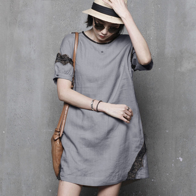 Sub-cotton linen dress for women in summer new style and chic design ...