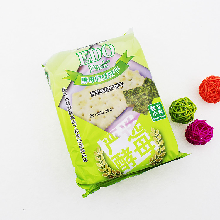 100g香港EDO pack酵母苏打梳打咸饼干海苔芝麻零食小吃满4包包邮_虎窝淘