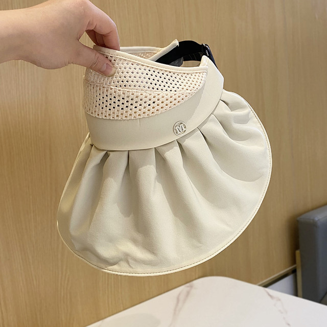 Shell sun protection hat for women in summer, anti-UV, large brim ...