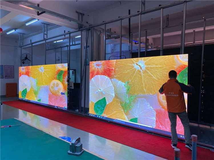led显示屏组装车间led模组单元板广告屏幕电视墙led室内户外全彩_虎窝淘