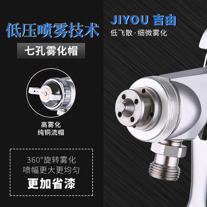 吉由w77大口径彩钢瓦喷枪喷漆枪气动高雾化w71家具汽车油漆喷枪抢_虎窝淘