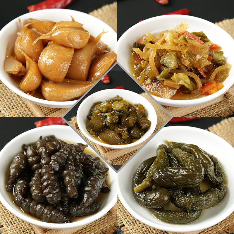 扬州特产四美酱菜375g姜丝乳瓜宝塔菜嫩生姜早餐菜下饭菜4瓶包邮_虎窝淘