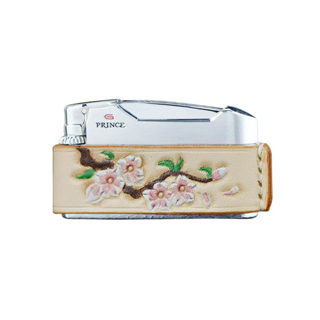 Genuine Japanese Prince/Prince retro inflatable lighter genuine leather ...