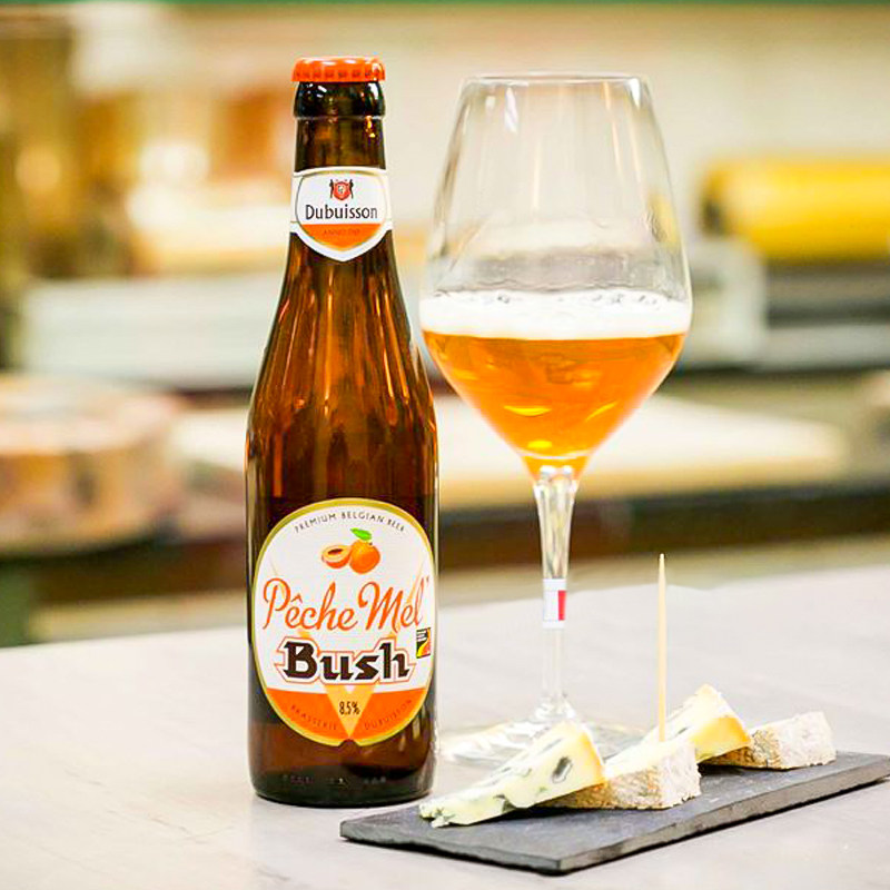 整箱Bush啤酒比利时进口布什水蜜桃子啤酒330ml*24瓶_虎窝淘