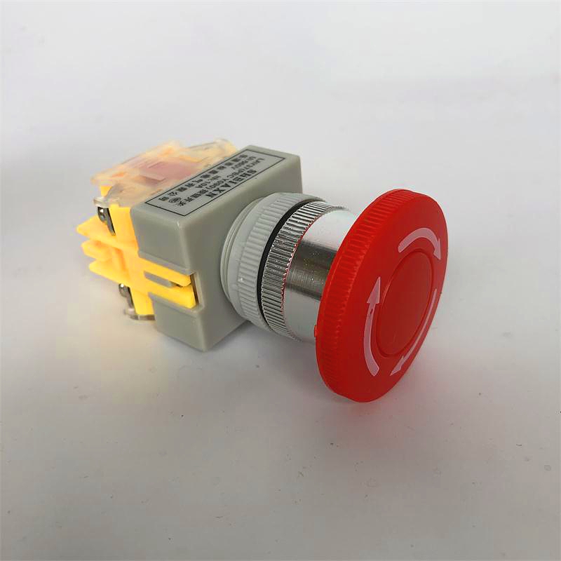 标鑫LAY37-11ZS急停蘑菇按钮开关PBCY090紧急停止按钮自锁 22mm_虎窝淘
