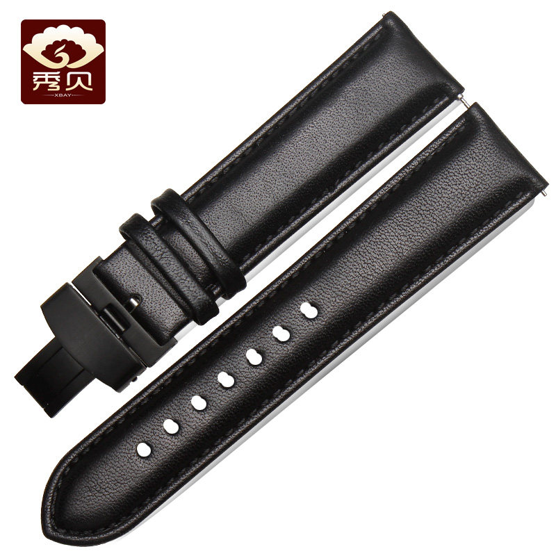 秀贝男士真皮手表带适配ARMANI阿玛尼都市时尚皮带AR11018表链_虎窝淘