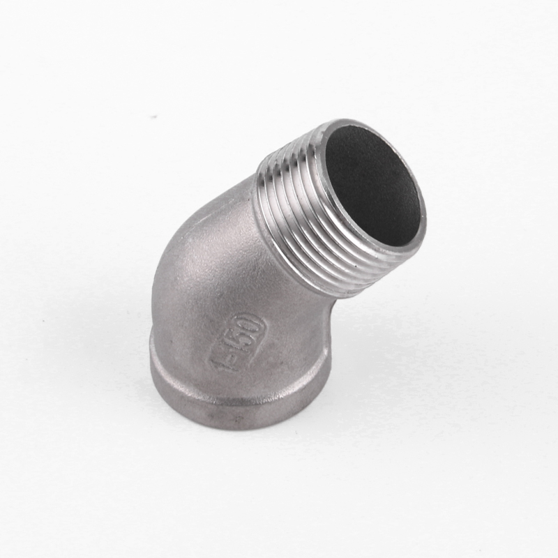304不锈钢45度内外丝弯头DN15/20/25内外牙水管接头4分6分1寸弯头_虎窝淘