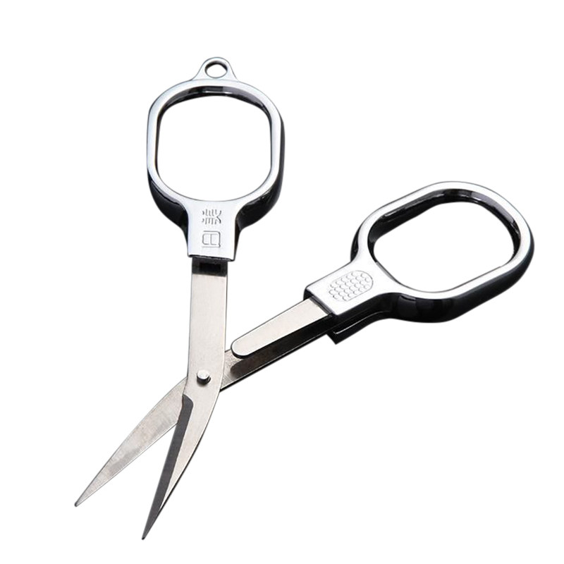 正品日美不锈钢折叠剪刀伸缩鱼线迷你小剪子便携旅行小剪刀指甲剪_虎窝淘